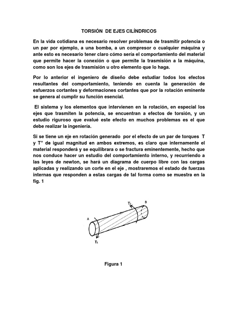 Teoria de Torsión y Ejercicios | PDF | Ingeniería mecánica | Mecánica