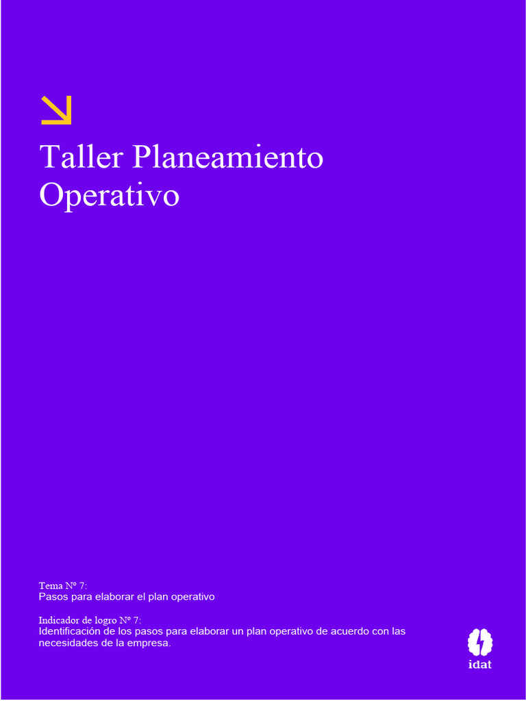 Pasos para Crear un Plan Operativo | PDF | Planificación | Presupuesto
