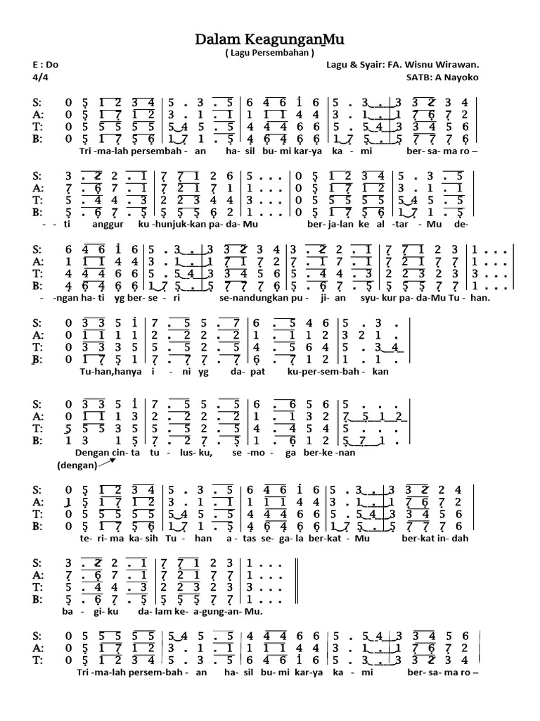 Dalam Keagungan Notasi Angka | PDF