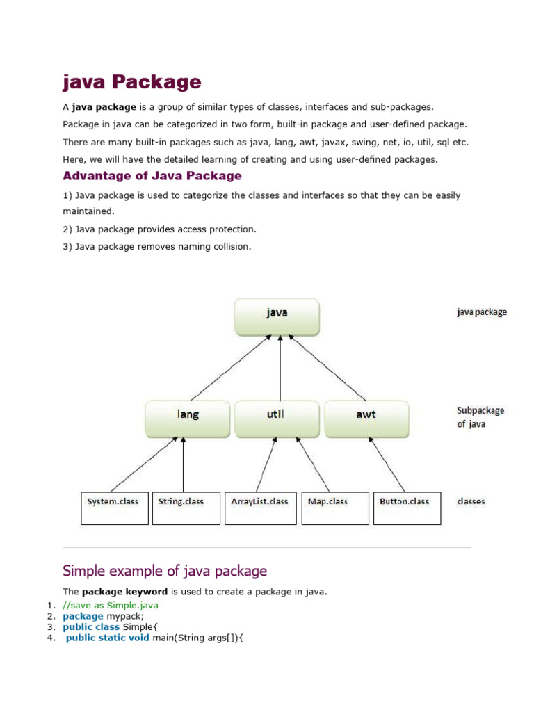 Java Package Session 10 | Download Free PDF | Class (Computer ...