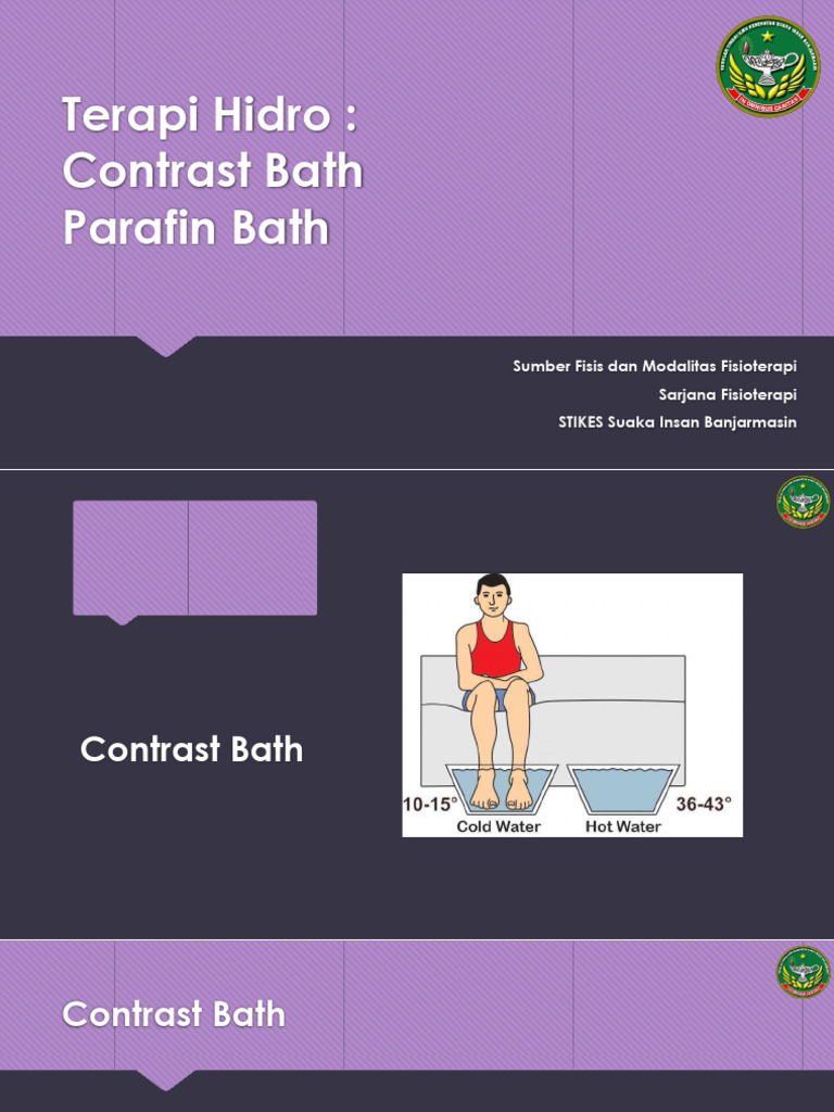 Terapi Hidro - Contras Bath Dan Parafin Bath | PDF