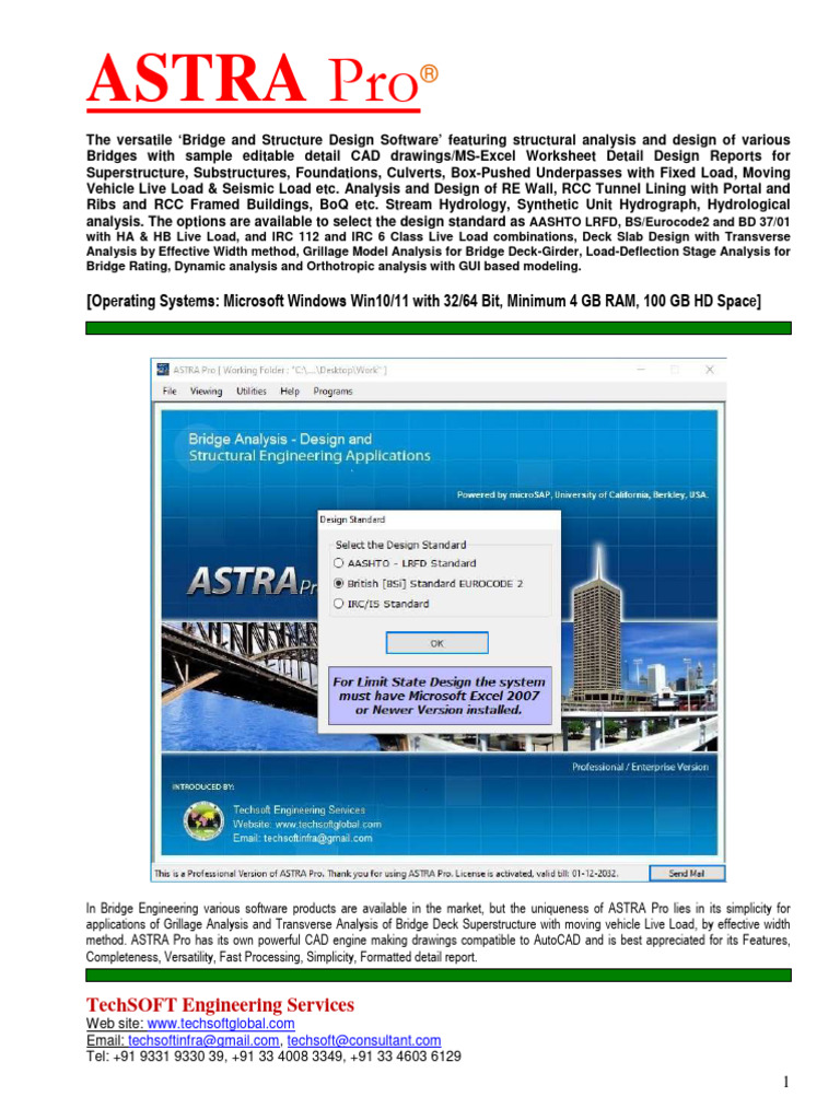 ASTRA Pro - Tech Specifications (C) | PDF | Truss | Bridge