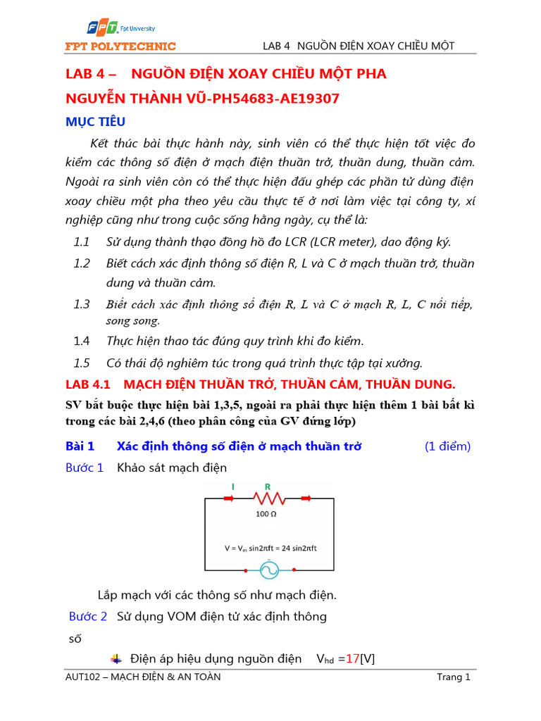 AUT102-Lab4 - MDAC1P | PDF