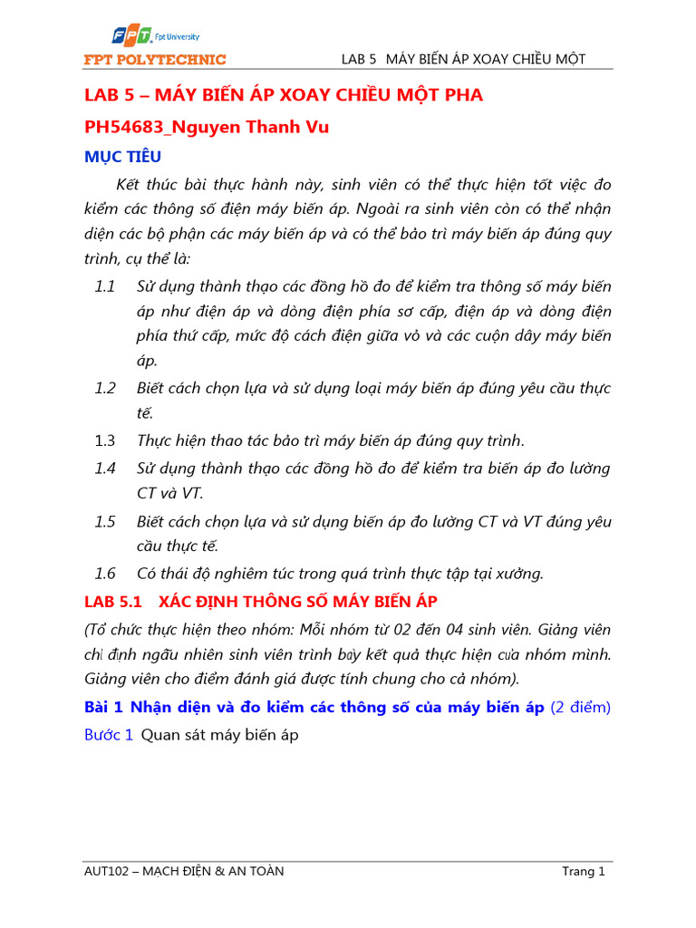 AUT102-Lab5 - MBA1P | PDF