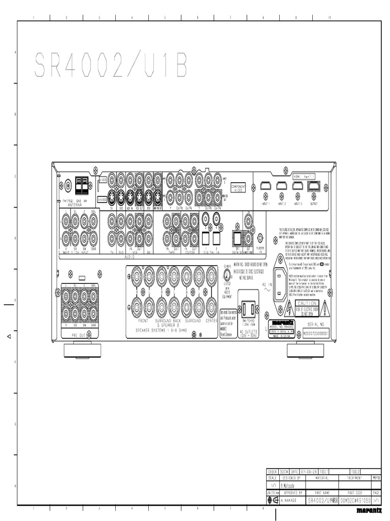 SR4002 REAR Panel Drawing U | PDF