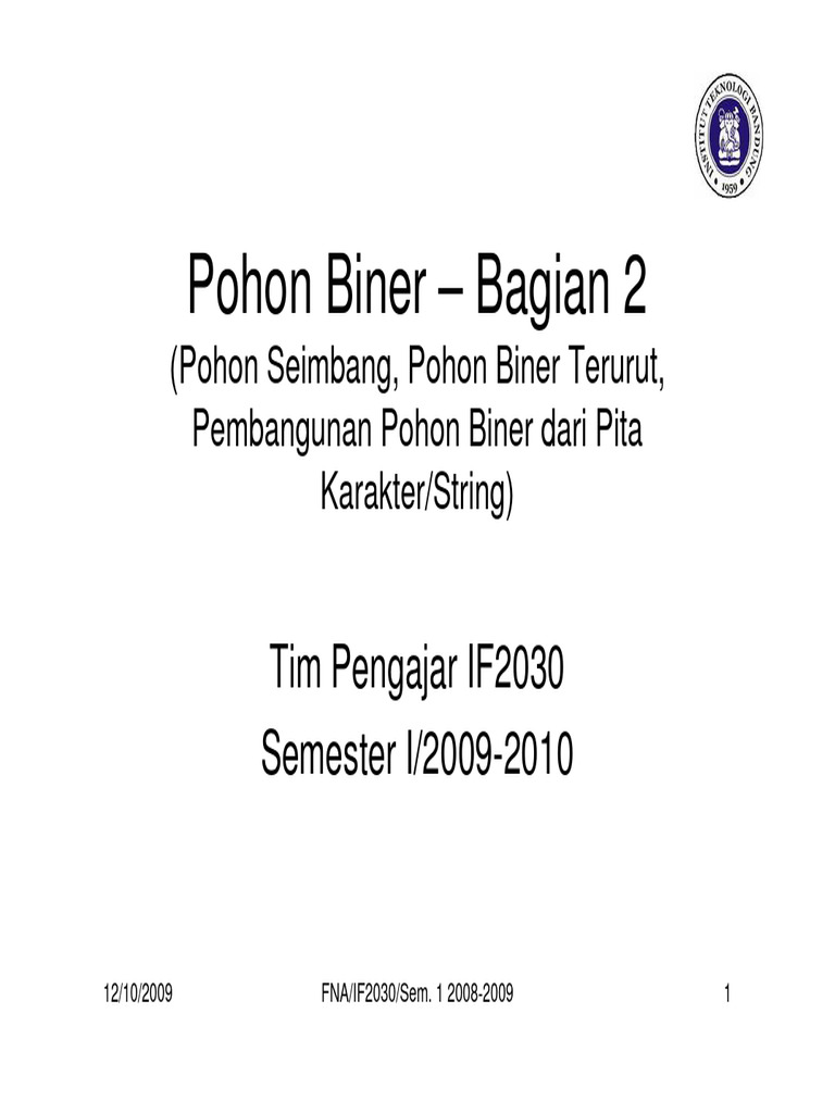 Membangun Pohon Biner dari Pita | PDF
