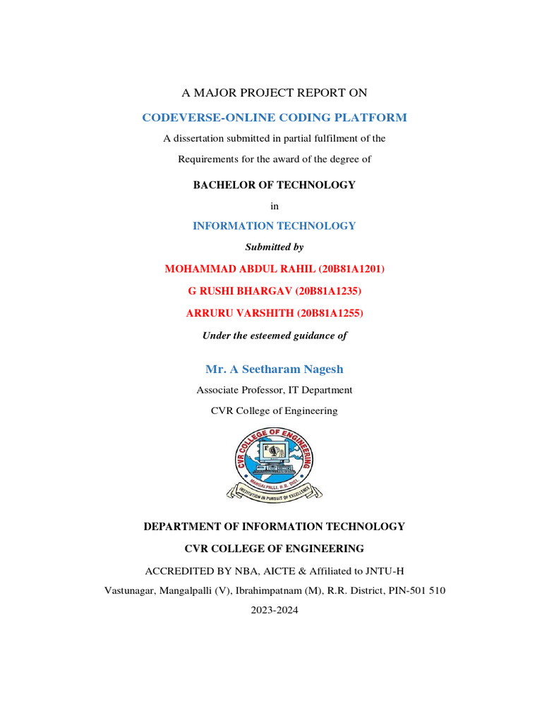 Codeverse Documentation | PDF | Computer Programming | Usability