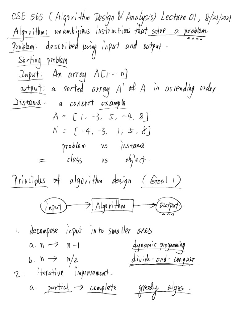Lecture 01 Pdf Algorithms Computational Science