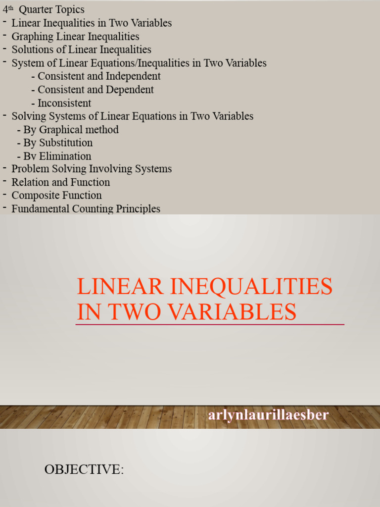 Graphing Linear Inequalities in Two Variables 2024 | Download Free PDF ...