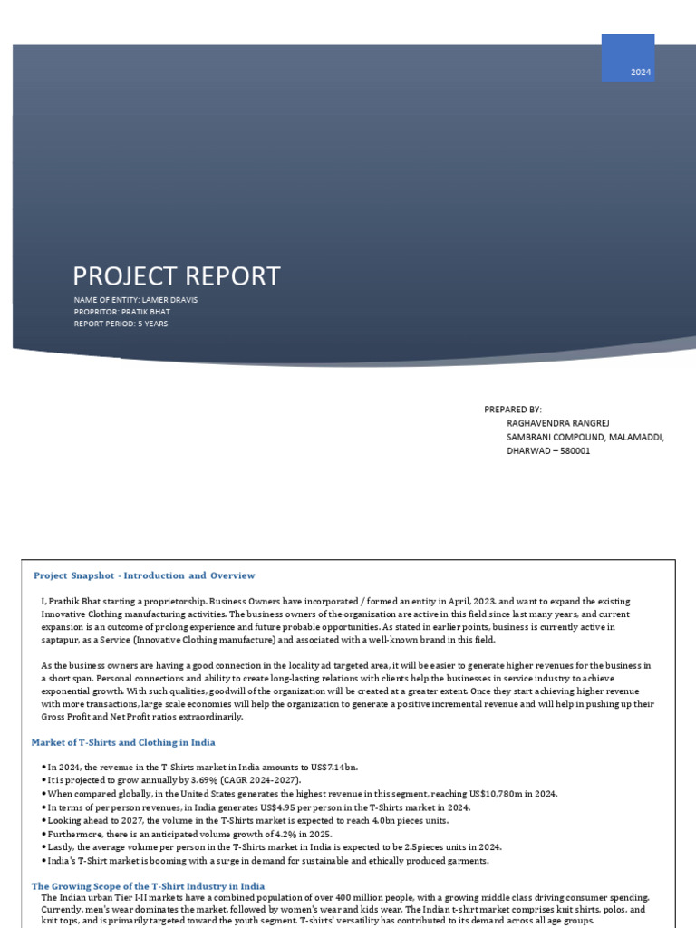 Pratik Project Report (Bank OD) | PDF | Economies | Financial Accounting