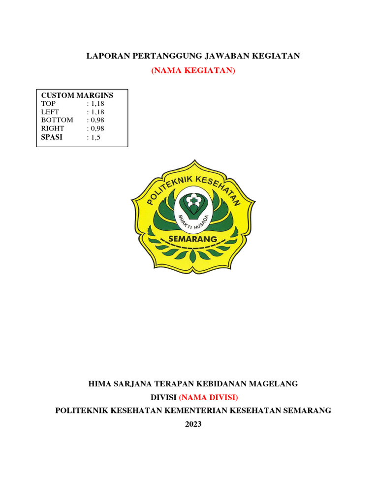 Format LPJ PROKER HIMA | PDF