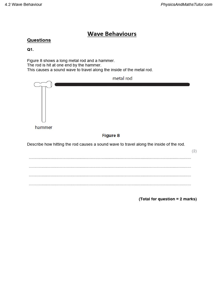 4.2 Wave Behaviour | PDF | Light | Waves