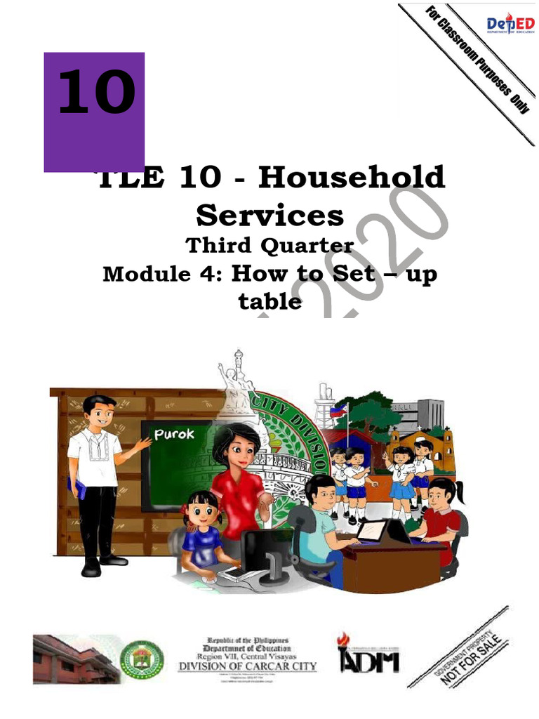 TLE10 q3 Mod4 HowToSetupTable v1 | PDF | Tableware