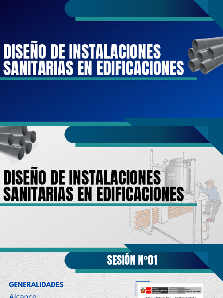 I.S. 010 - ISNTALACIONES SANITARIAS - ARQUITECTURA - USMP | PDF | Tubería (transporte de fluidos ...