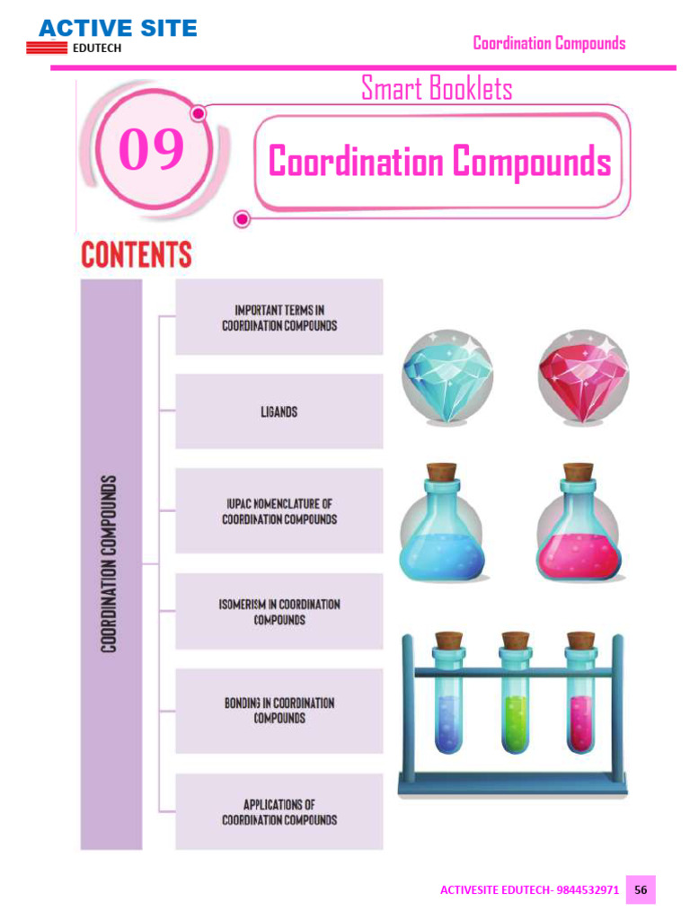 Co-Ordination Compounds notes | PDF | Coordination Complex | Ligand
