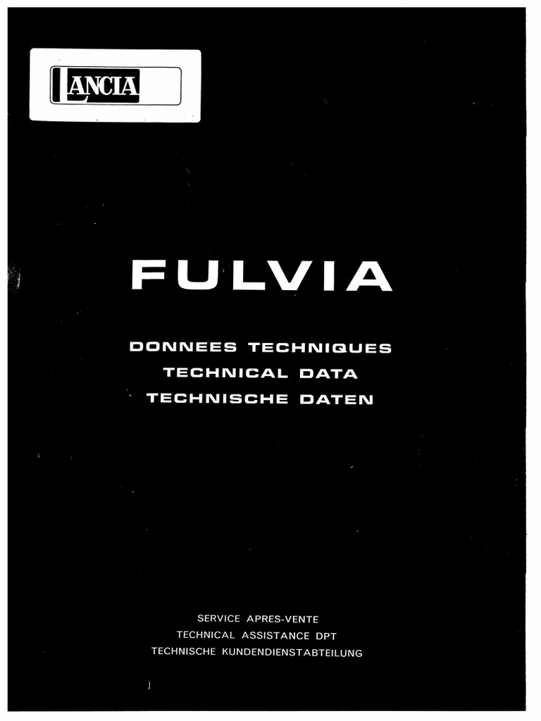 Fulvia Technical Data | PDF