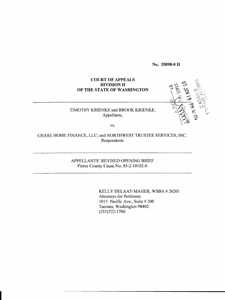 Court of Appeals Division I1 of The State of Washington | PDF | Summary ...