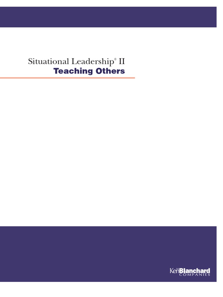 Situational Leadership2 | PDF | Leadership | Systems Psychology