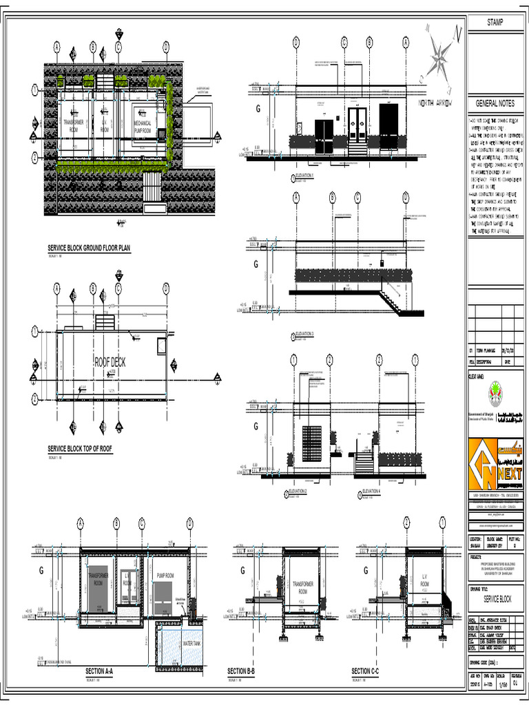 A105 - Service Block Details | PDF | Building Engineering | Building ...