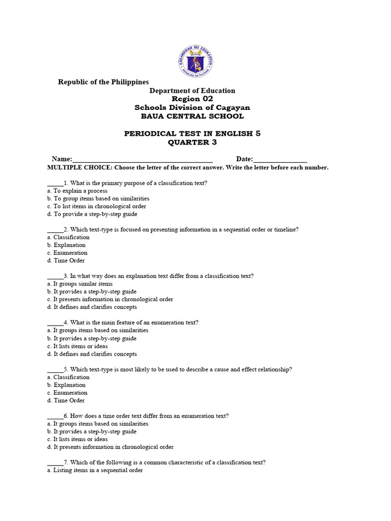 GRADE 5 | PDF | Evidence | Argument