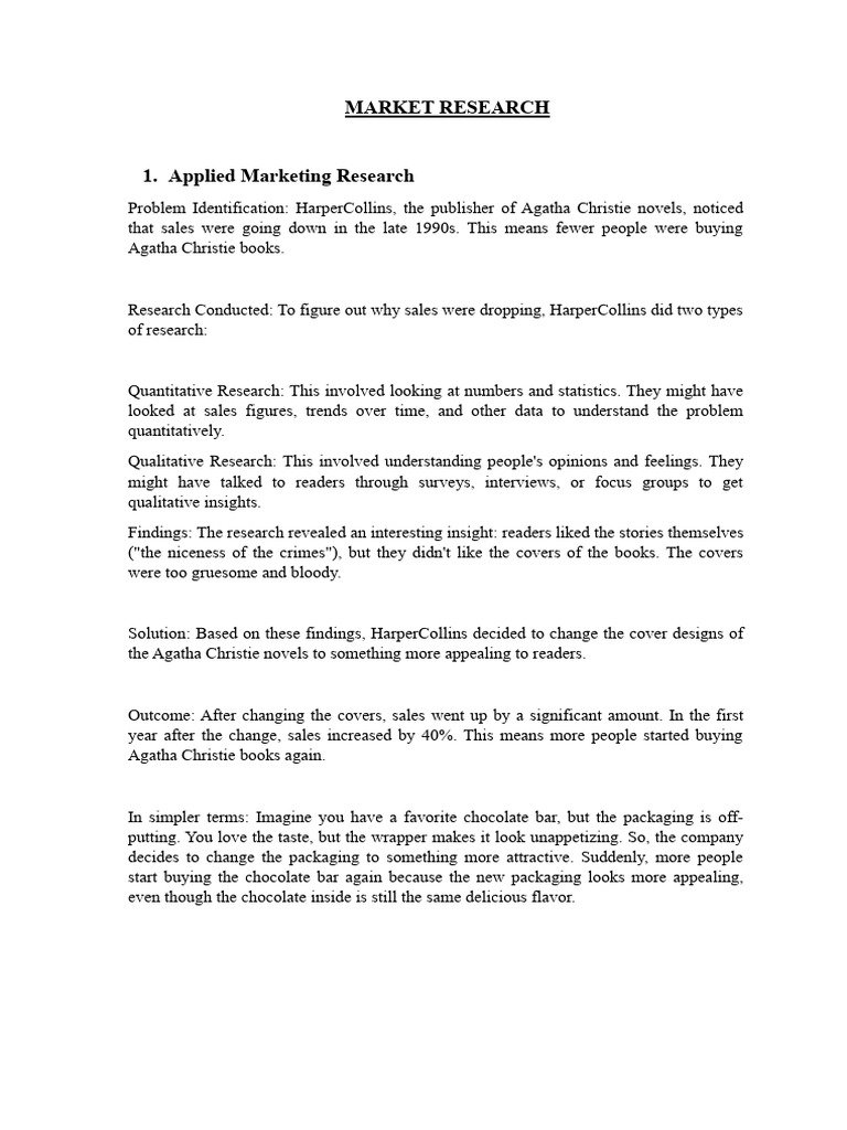 MARKET RESEARCH - Master | PDF | Survey Methodology | Quantitative Research