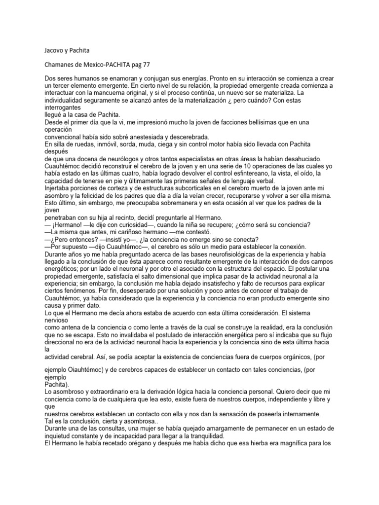 Luz y conciencia en la sanación chamánica | PDF | Experiencia