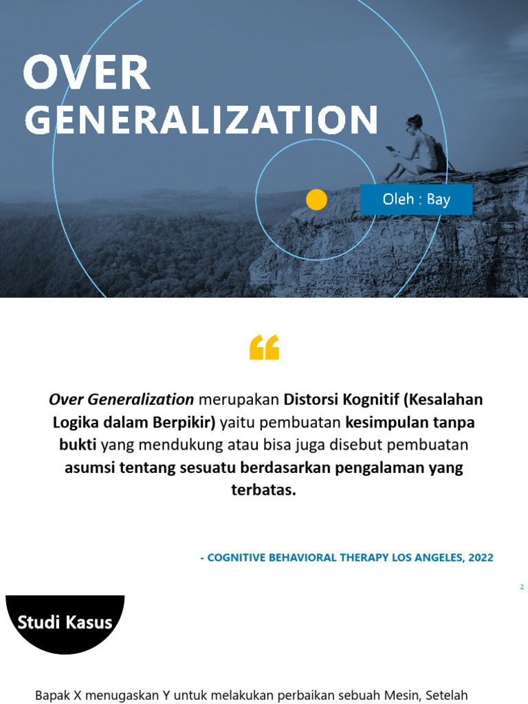 MATERI 5 Over Generalization - Bay | PDF