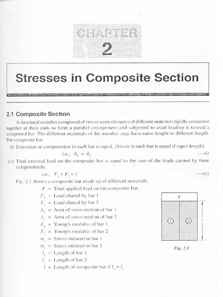 Stresses in Composite Section | PDF