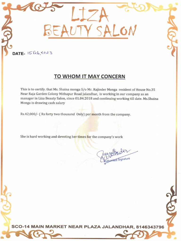 Shaina Manga Job Profile | PDF