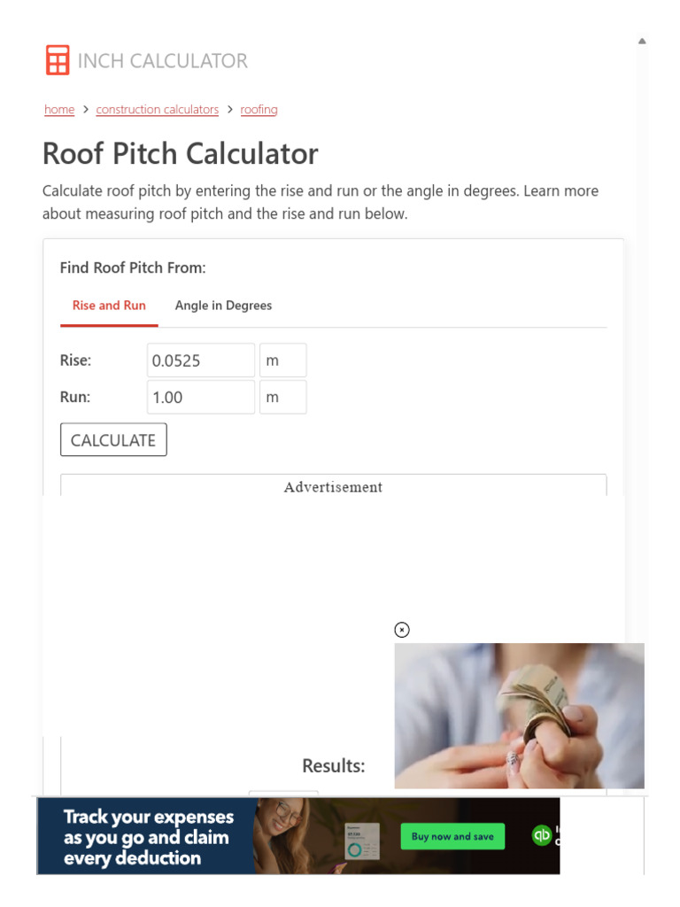 Roof Pitch Calculator - Inch Calculator | PDF | Roof | Slope
