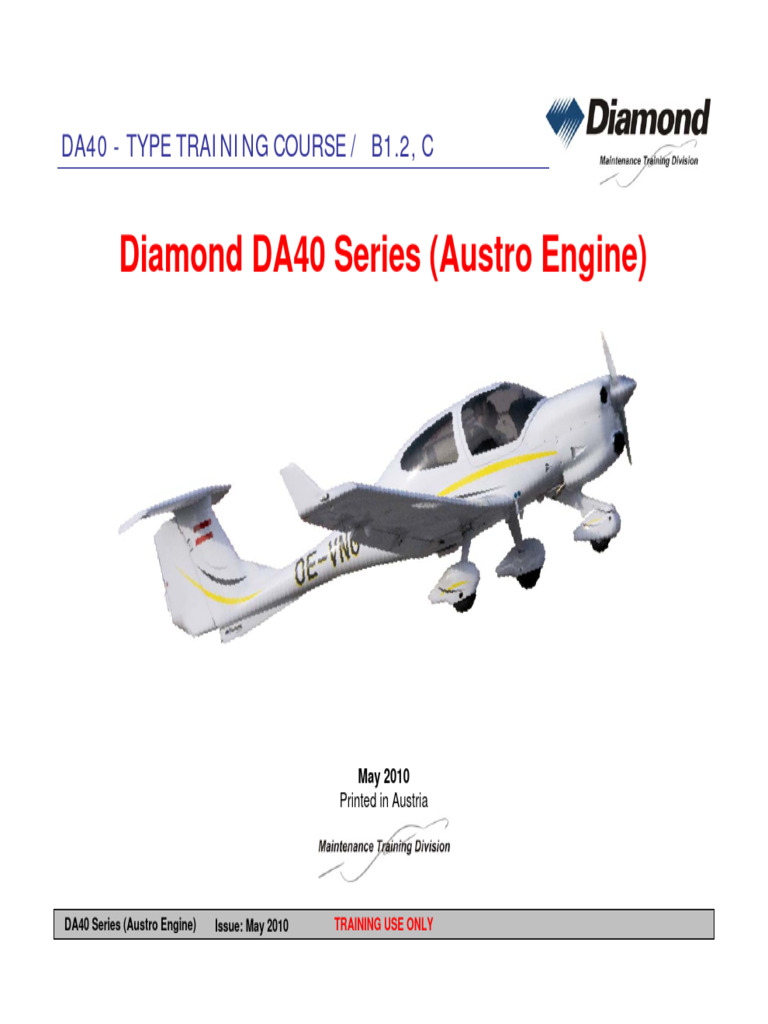 Training Manual Da40 (Engine) - Complete | Download Free PDF | Aircraft ...