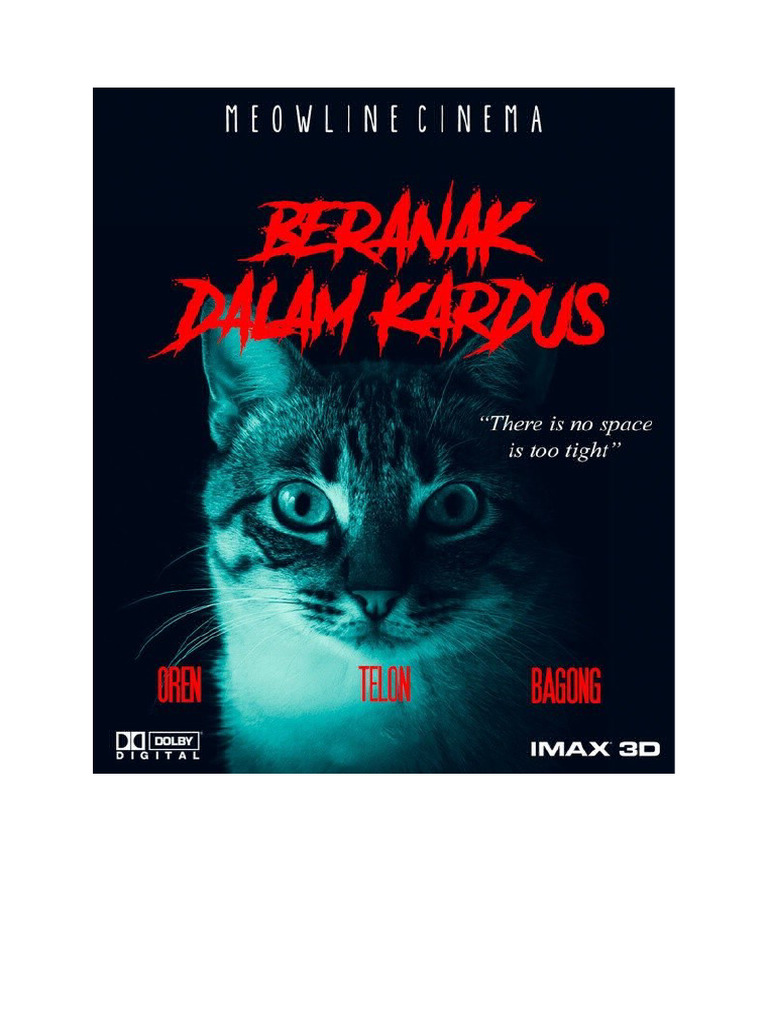Poster Lucu Kucing Dalam Sebuah Film | PDF