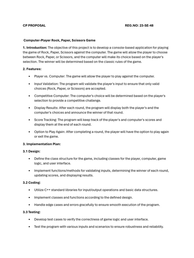 CP Proposal Reg | Download Free PDF | Programming | Computer Program