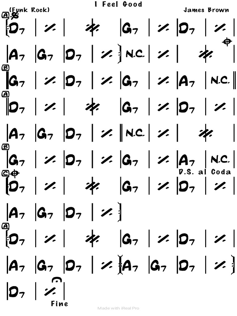 I Feel Good Chart | PDF