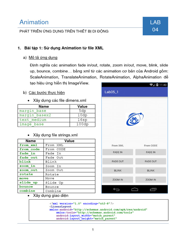 Lab03 Animation 01 | PDF