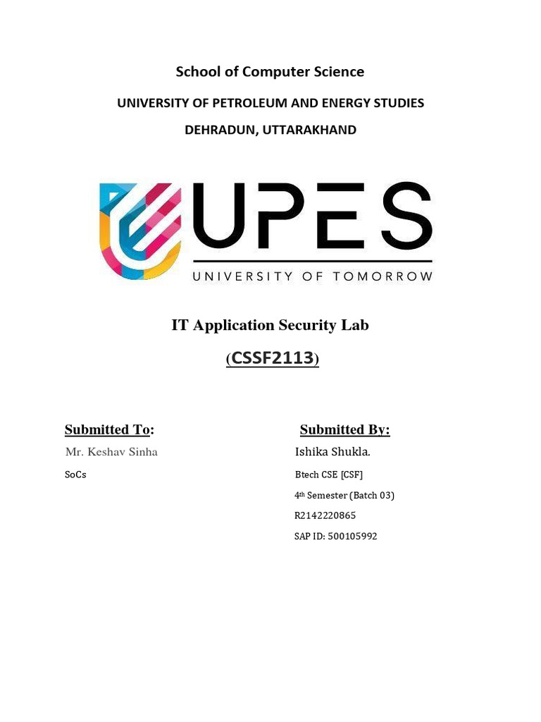 Lab File (4) (It Security) | PDF | Databases | Data Management