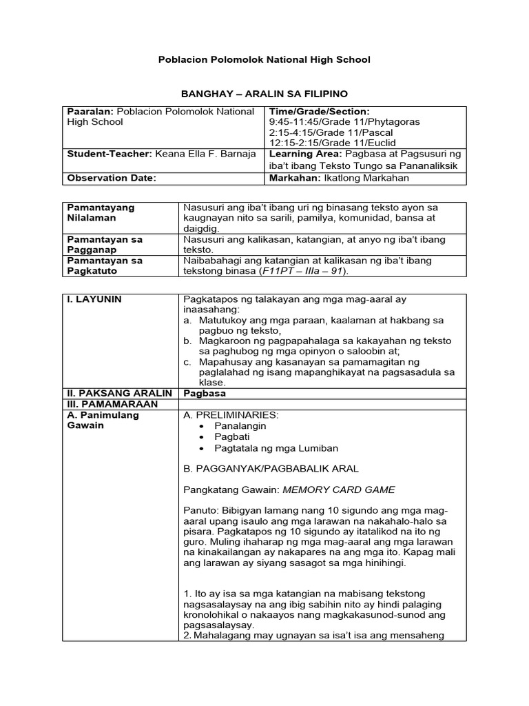 3rd-lesson-plan | PDF