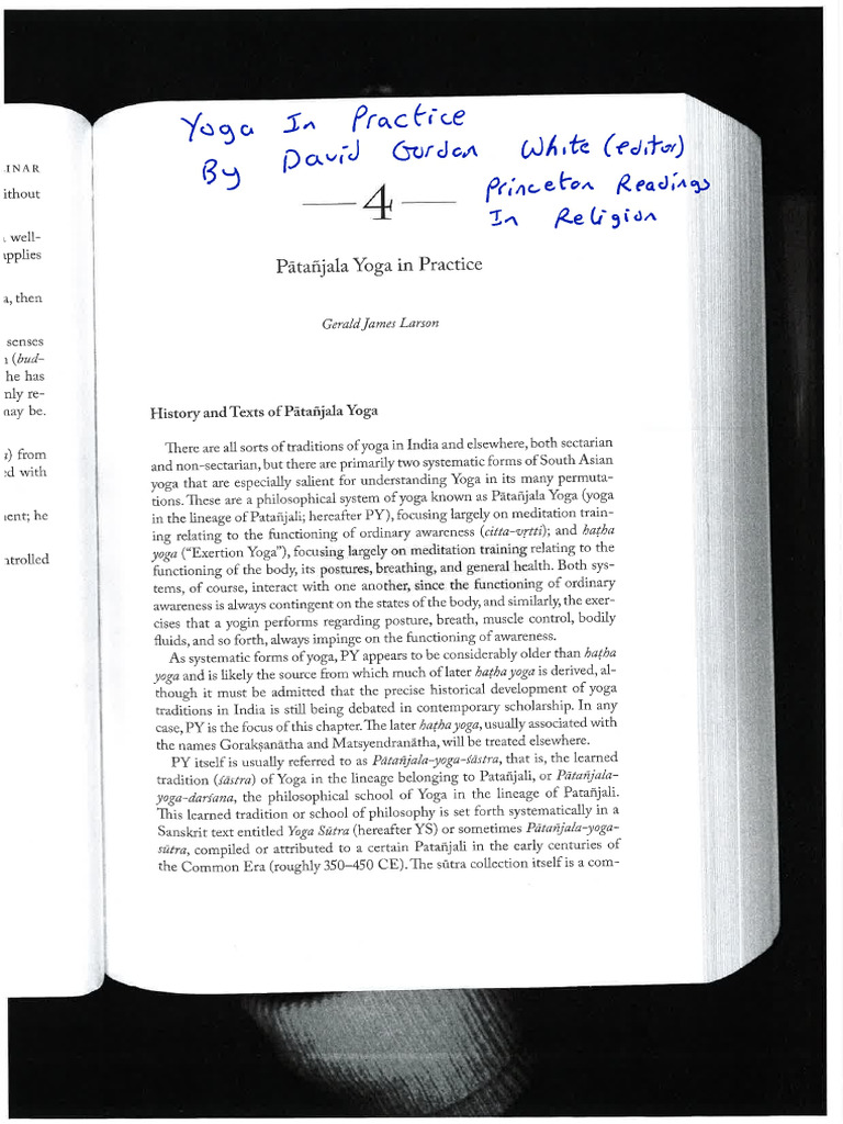 Extract of Yoga in Practice by David Gordon White | PDF