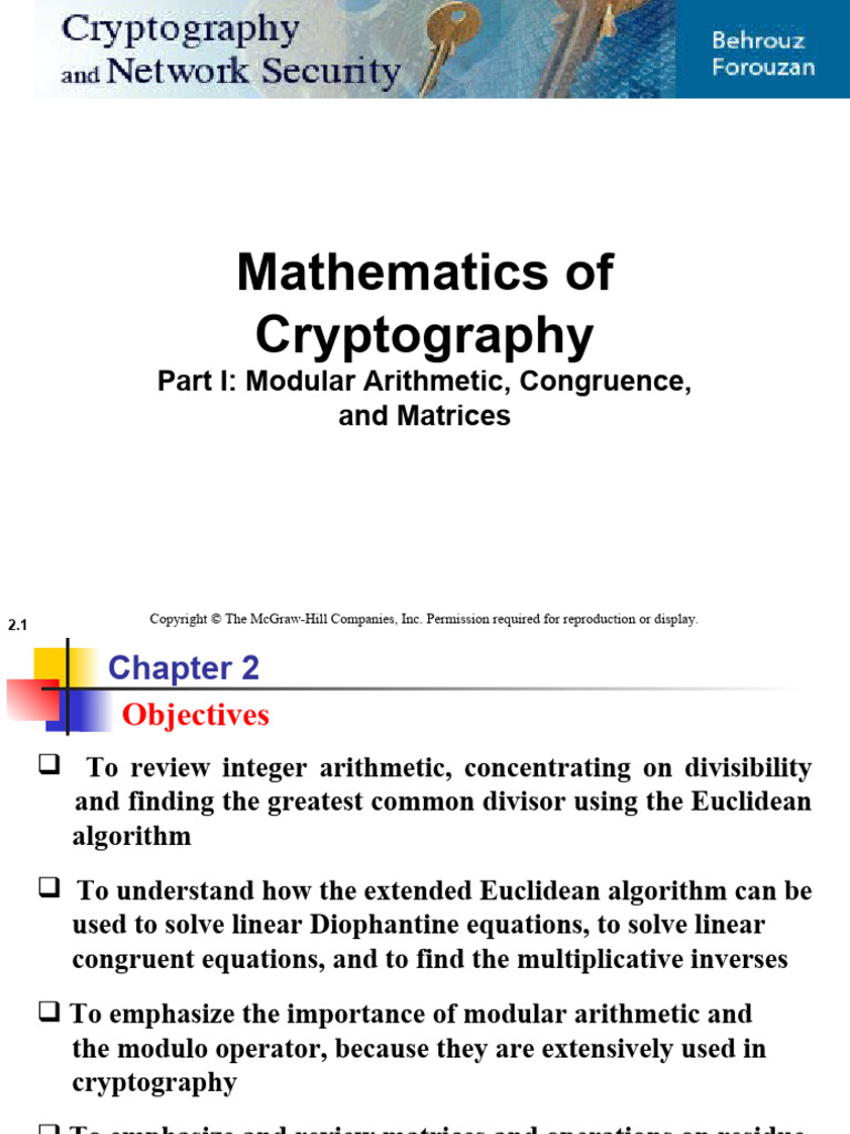 2-Module 1 - Finite Fields and Number Theory-05-01-2024 | PDF | Matrix (Mathematics) | Division ...