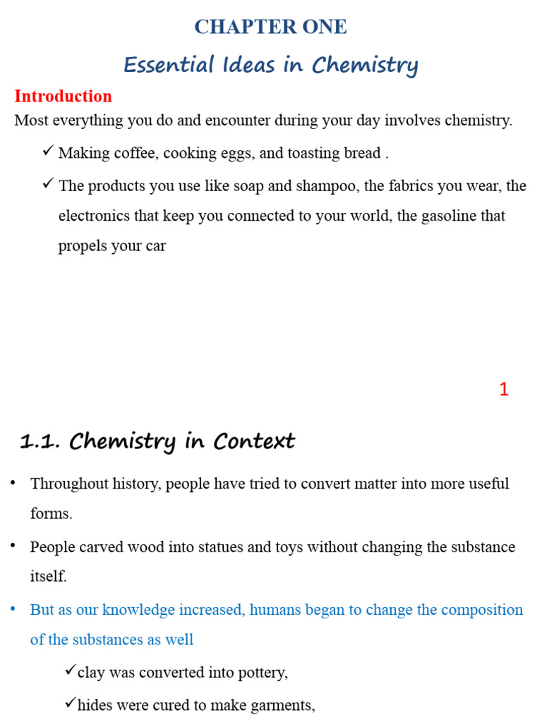 Essential Ideas in Chemistry | PDF | Fahrenheit | Celsius