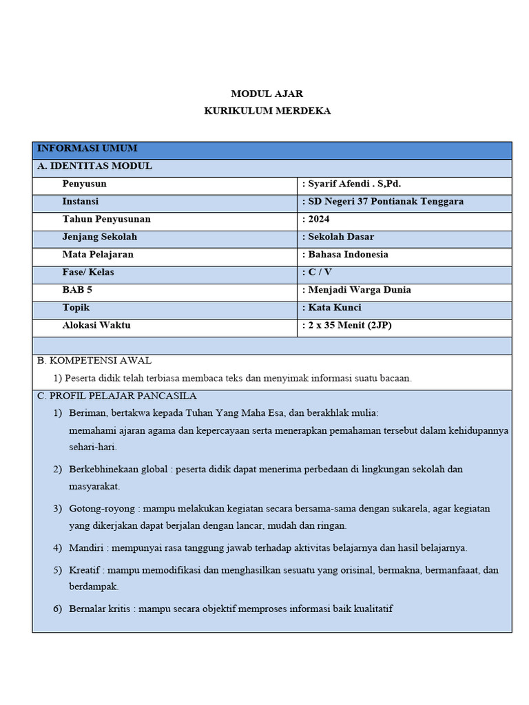 Modul Siklus 3 fix | PDF