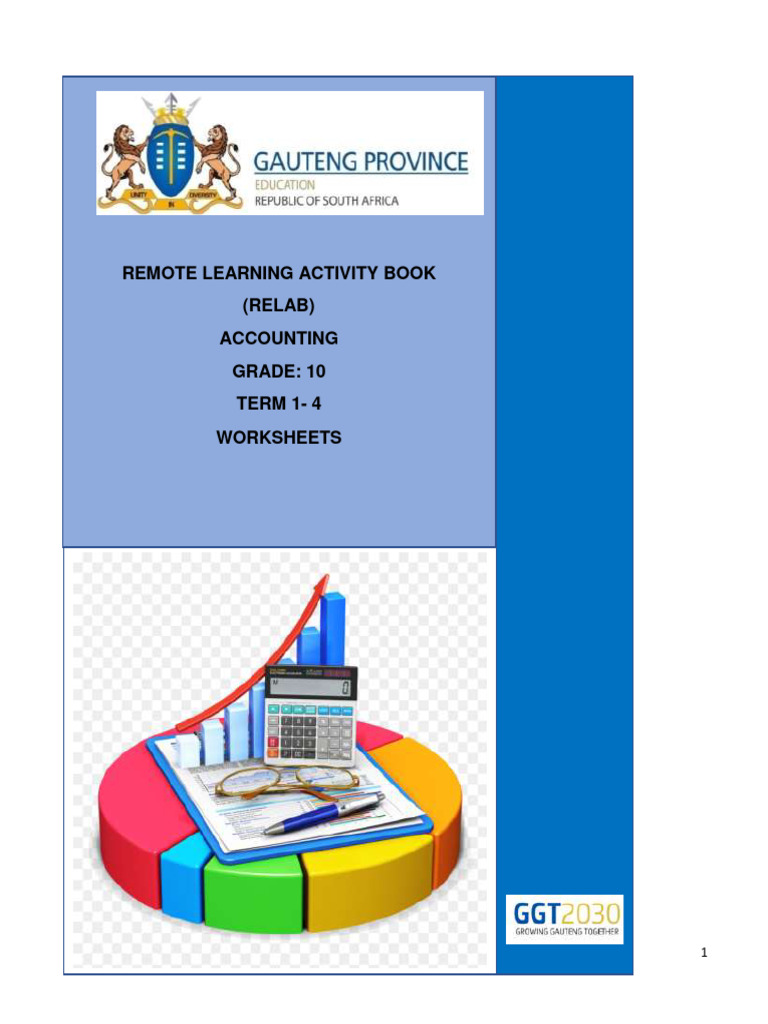 Accounting Grade 10 Relab Activities - Worksheets | Download Free PDF ...