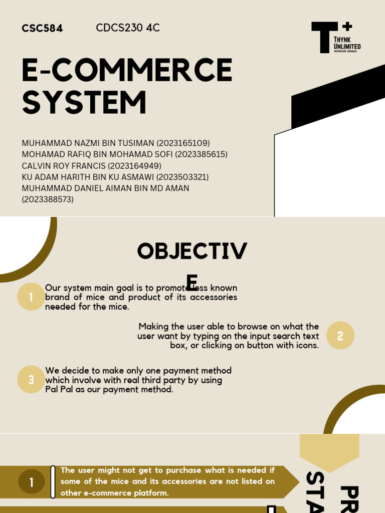 E Commerce System | PDF | E Commerce | World Wide Web