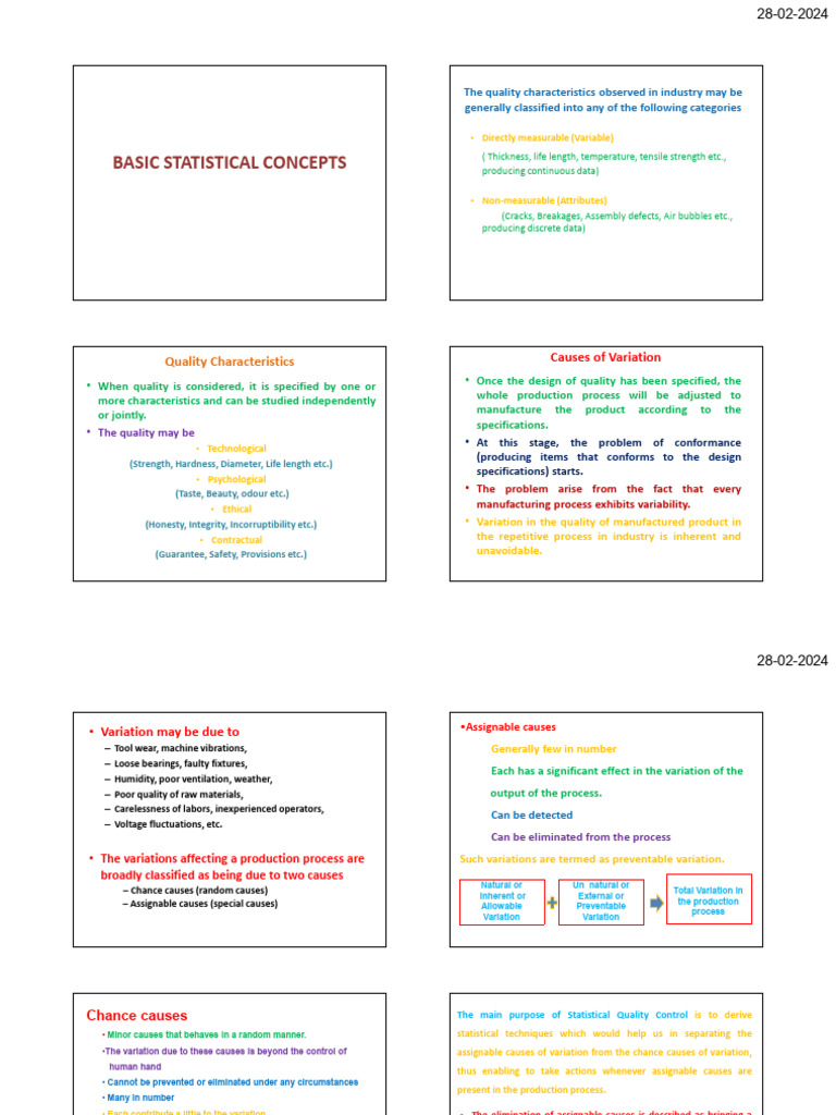 Basic Statistical Concepts | PDF | Probability Distribution | Histogram