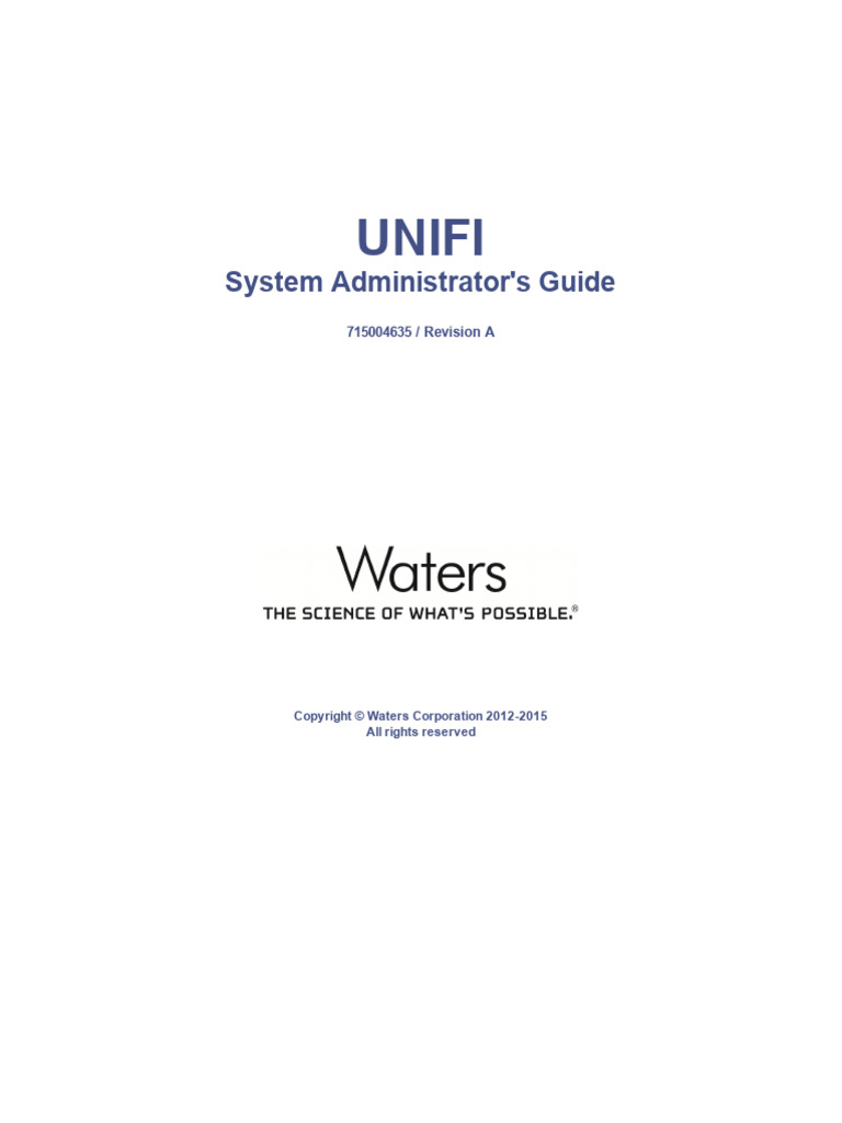 Unifi: System Administrator's Guide | PDF | Databases | Backup