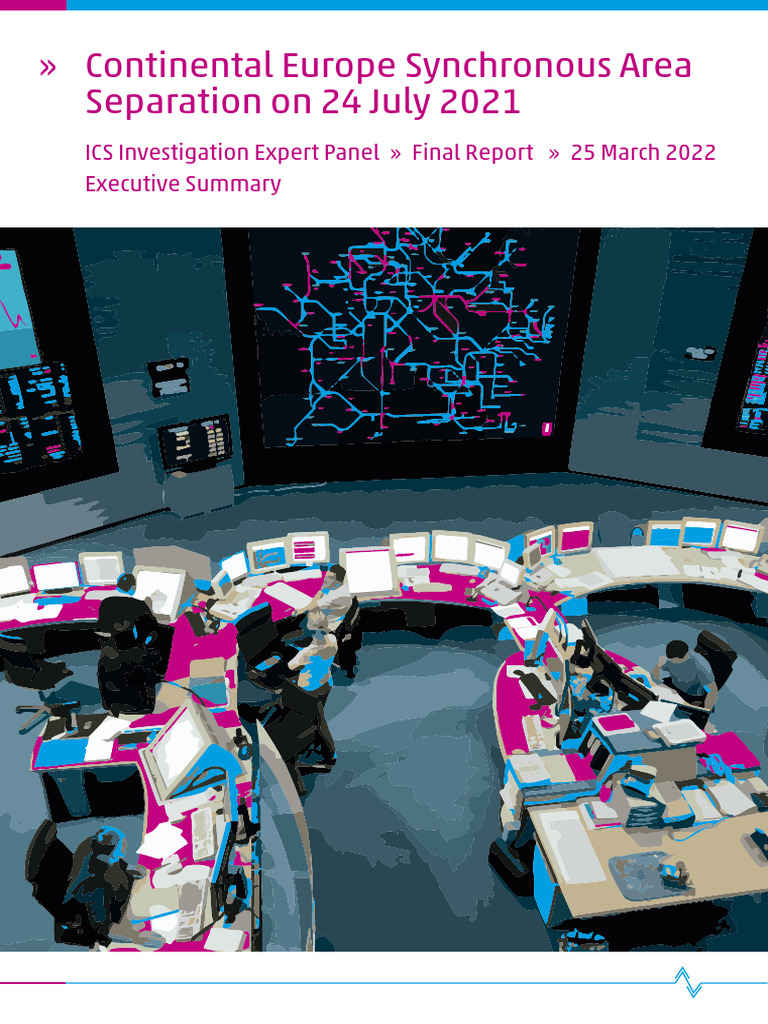 Entso-E CESysSep 210724 01 Executive Summary 220325 | PDF | Risk ...