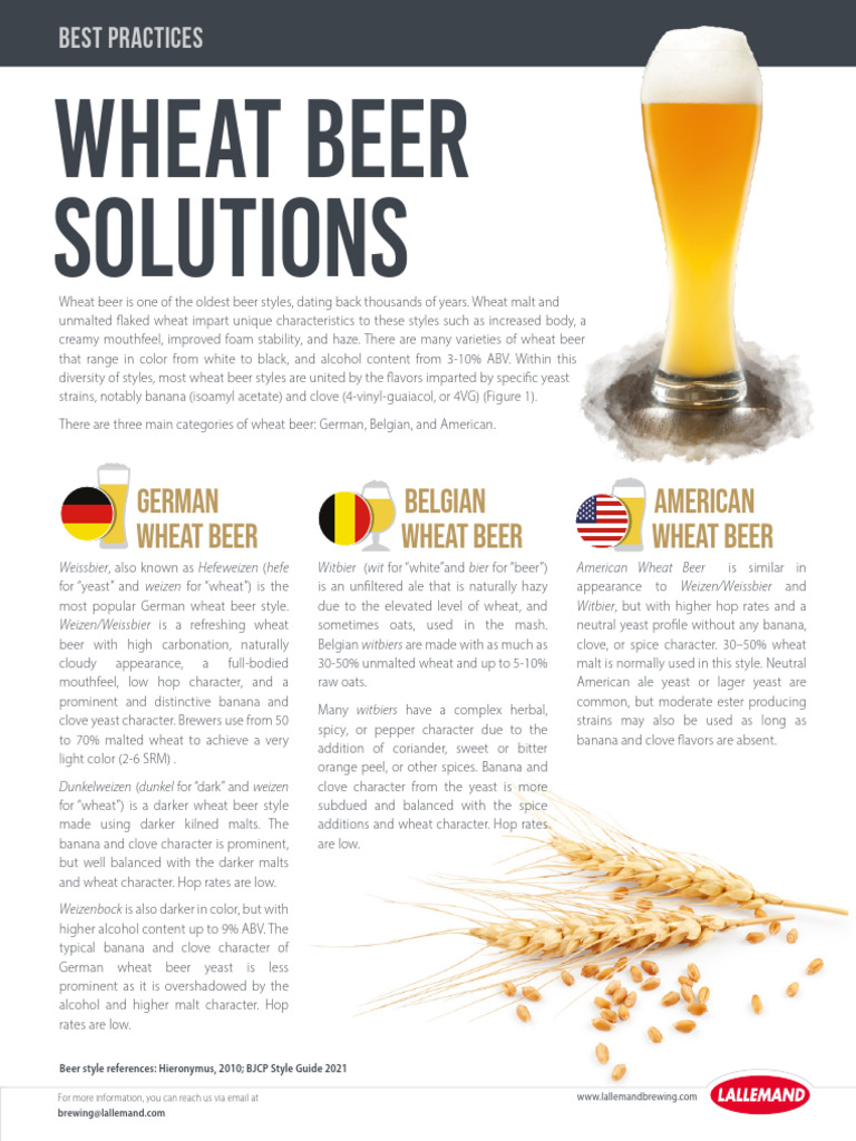 Wheat Beer Brewing Best Practices | PDF | Brewing | Beer