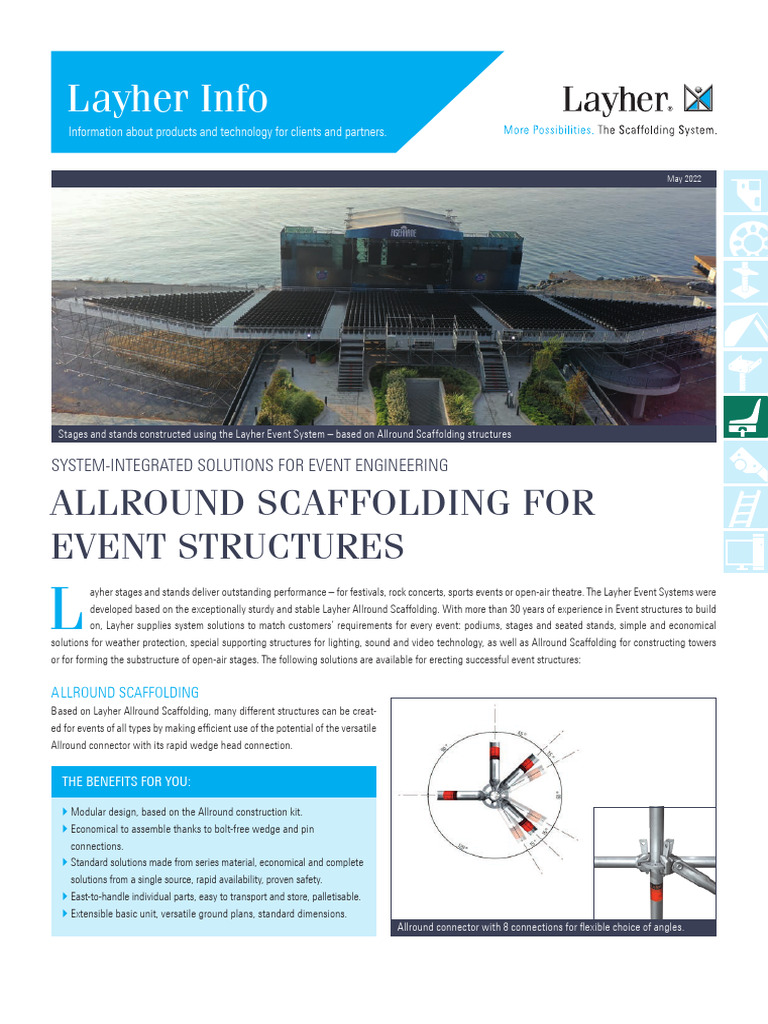 En LayherInfo Allround Event-Structures | PDF | Scaffolding