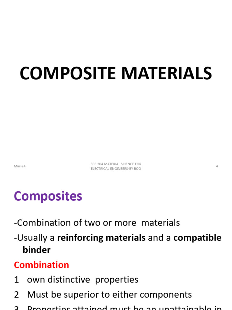 Lesson 10 Composite Materials | PDF | Composite Material | Mechanics