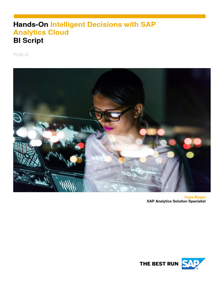 CustomerWorkshop Hands-On SAC BI Script | PDF | Icon (Computing ...